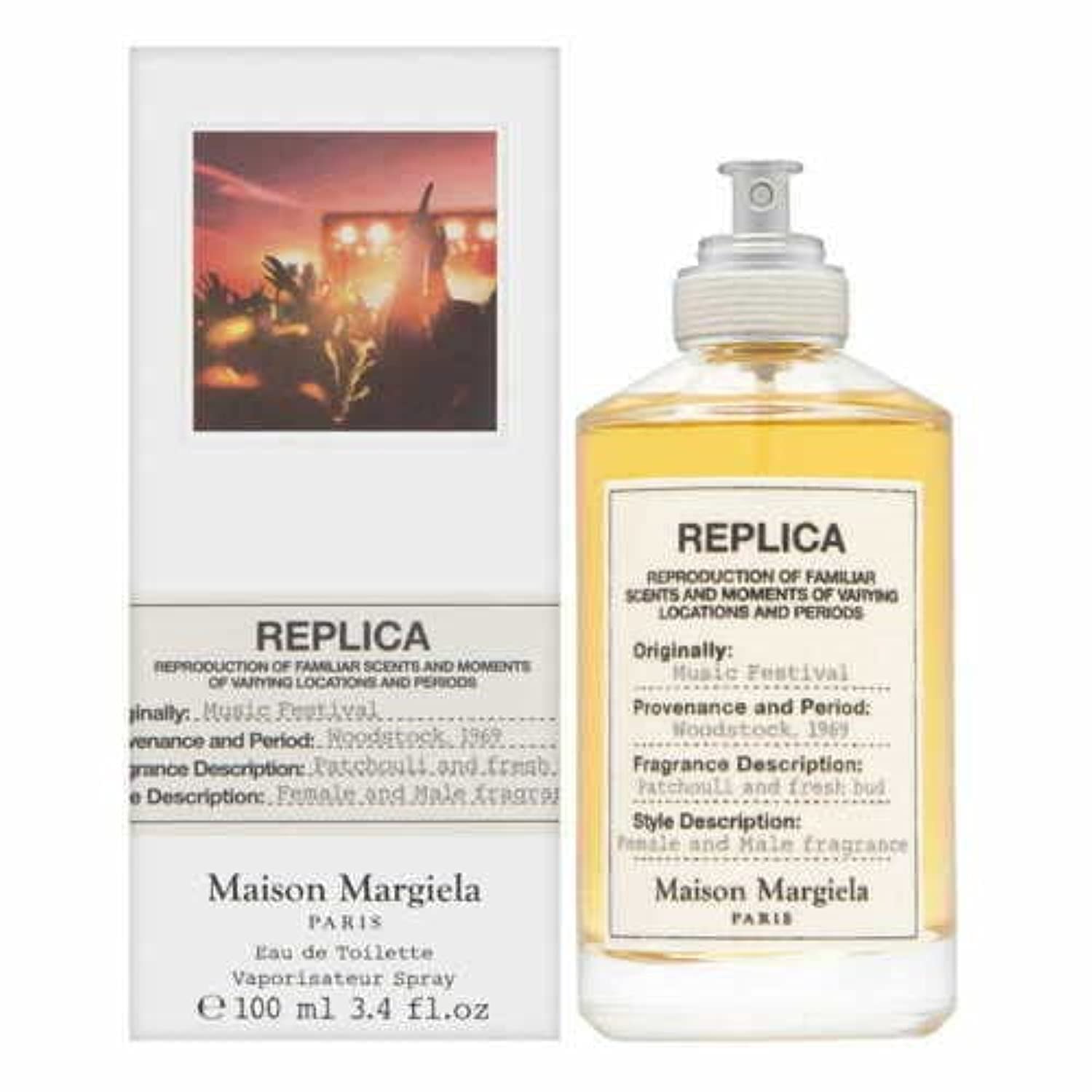Maison Margiela Replica Music Festival, Natural Spray Eau De Toilette, 3.4 Fl Oz