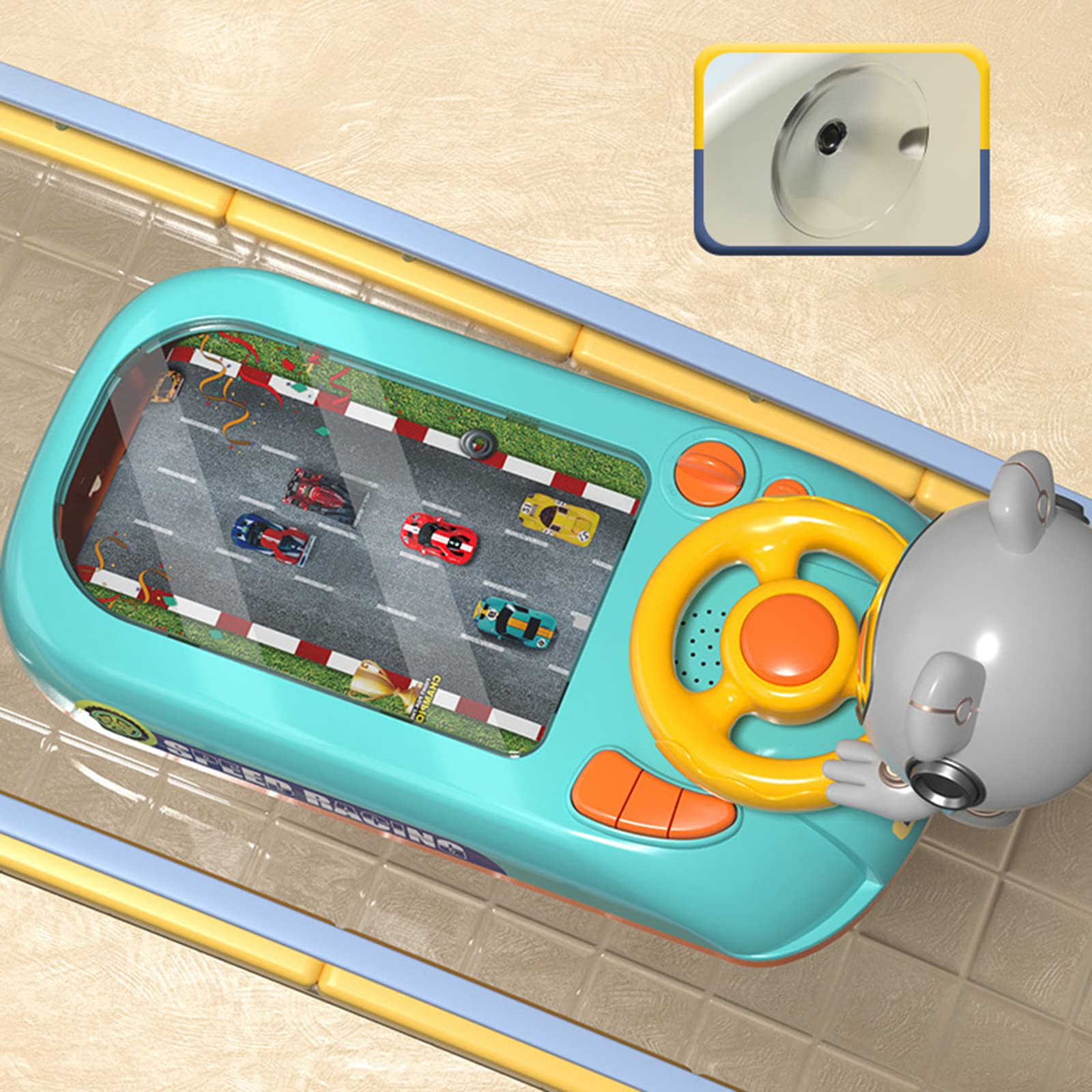 AMLESO Simulation Driving Steering Wheel Toys Birthday Gift Steering Wheel Toy for Car for Boys