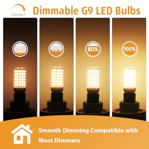 Aegislogic G4 LED Bulb 1.5W 12V JC Tybe, 2700K (20W Halogen Equivalent), G4 Bi-Pin Base Warm White No-Flicker 180LM, Chandelier Lighting/Landscape Lighting/Microwave Lighting (10 Pack)