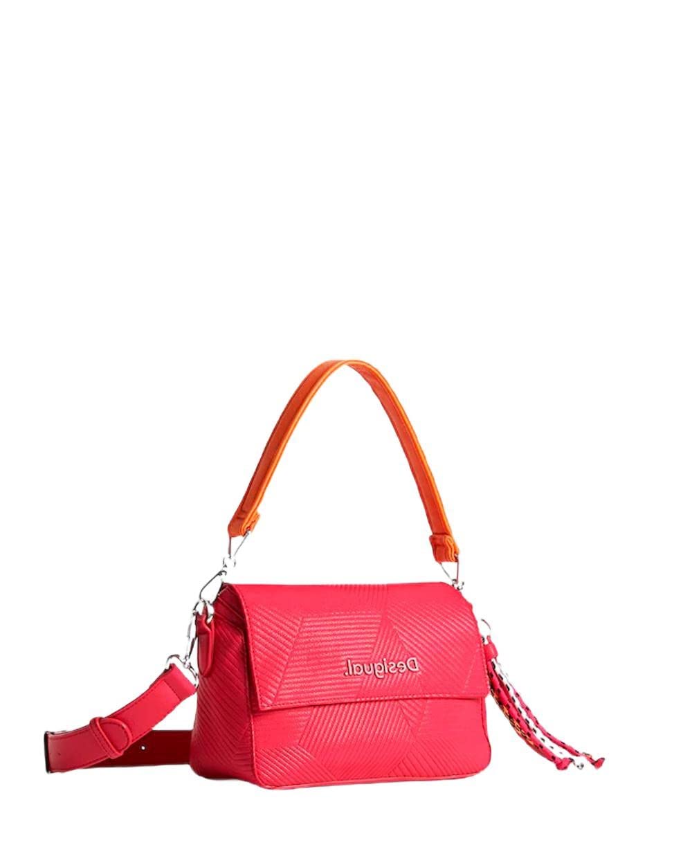 Desigual woMens Casual Hand Bag, Red, U US