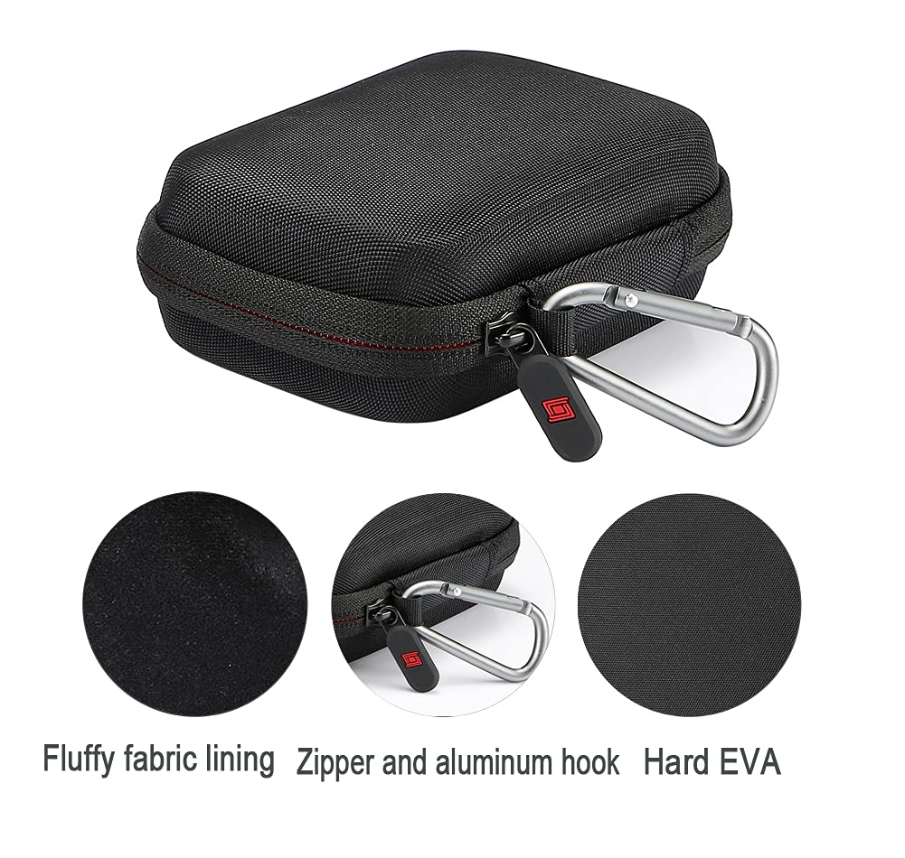 RAIACE Hard Travel Carrying Case for Card Games, Protective Storage Bag. (Not Including Cards) - Black
