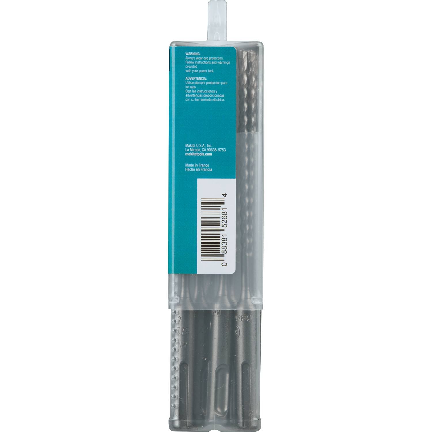 Makita B-60850 5/32" x 6" SDS-Plus Bit, 2-Cutter, 10/Pk