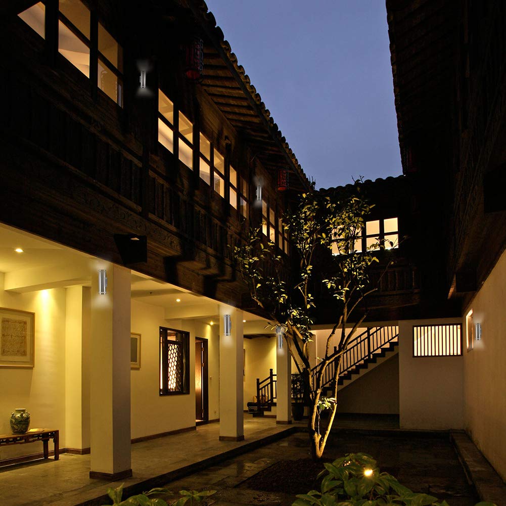 LED Wall Light ,1Pc Up and Down Wall Light Indoor Outdoor Home Garden Lawn Decor Lamp LED Bulbs Included