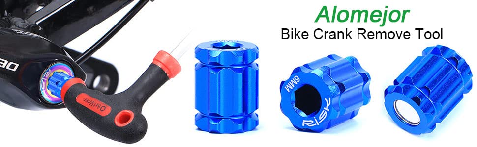 Alomejor Bike Crank Remover Bike Crank Extractor Puller Tool Bottom Bracket Removal Tools for Mountain Bike Road Bike