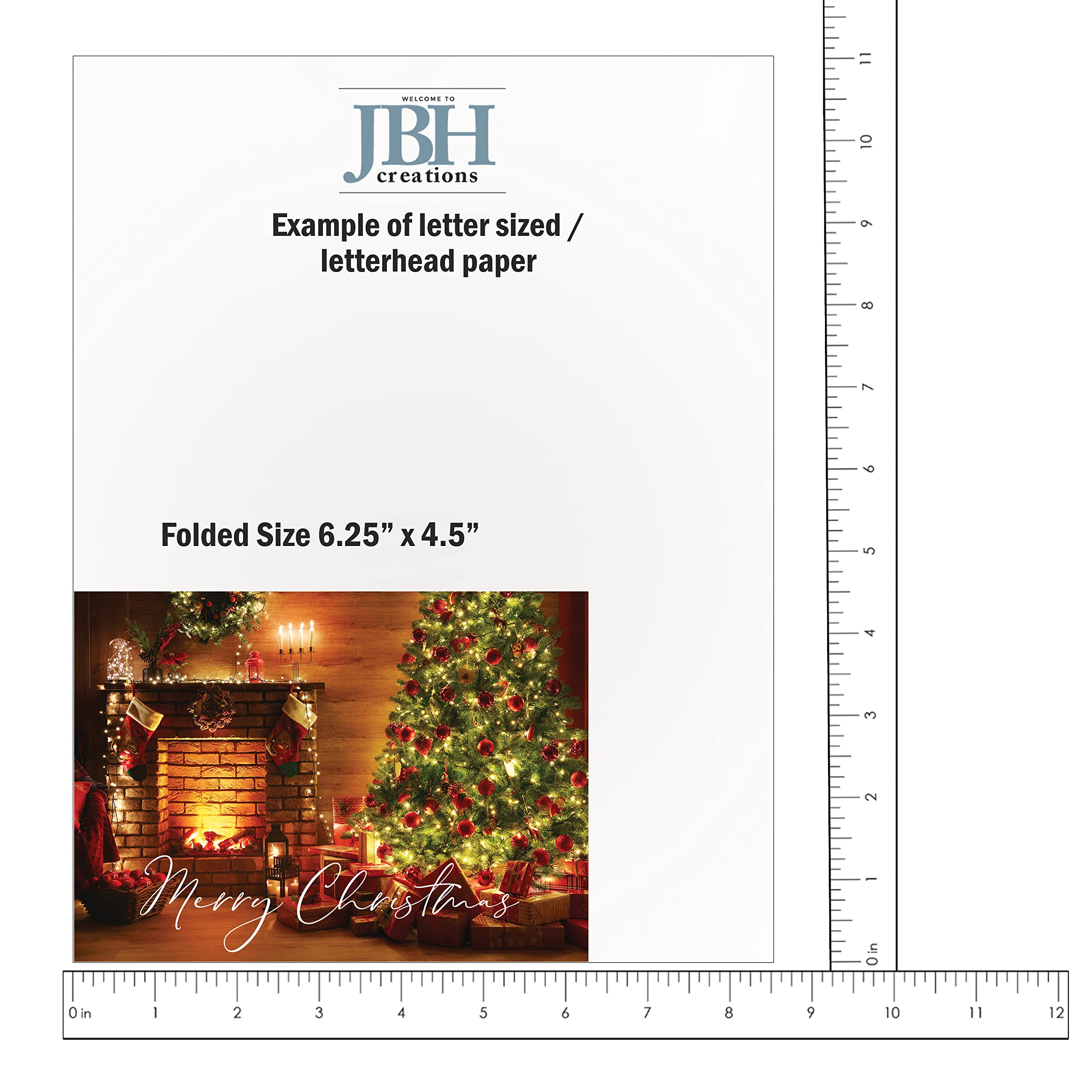JBH Creations Cozy Cabin Christmas Card - Pack of 24