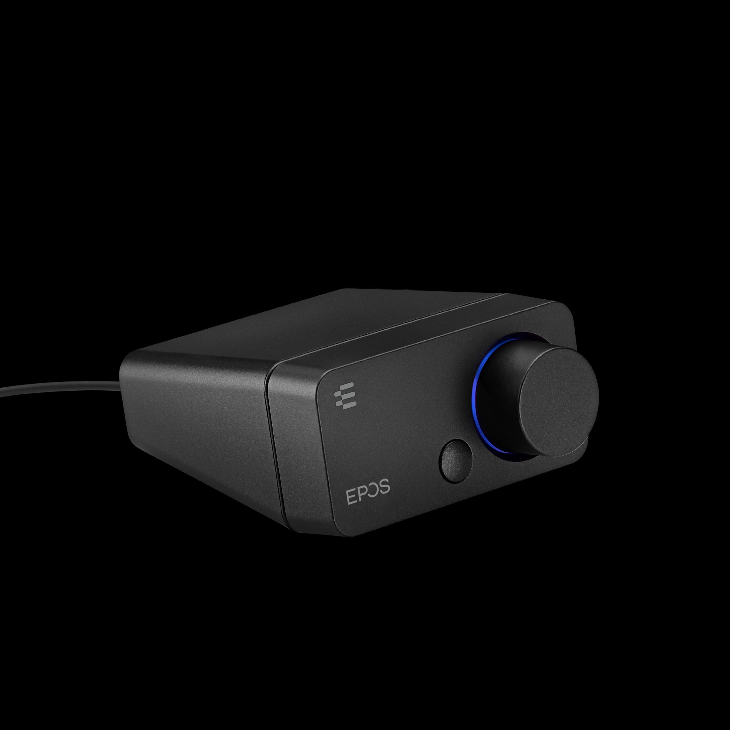 EPOS GSX 300 - External Computer Sound Card - High-Resolution Stereo & 7.1 Surround Sound - LED Volume Dial; Customizable Smart Button - Windows 10 Synchronized