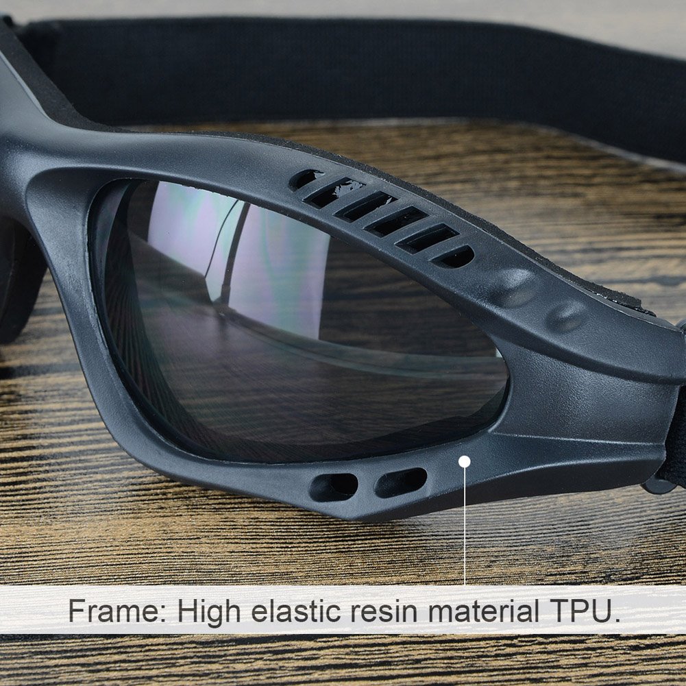 Viriber Motorcycle Goggles Bike Goggles UV Protective Outdoor Glasses Military Tactical Goggles