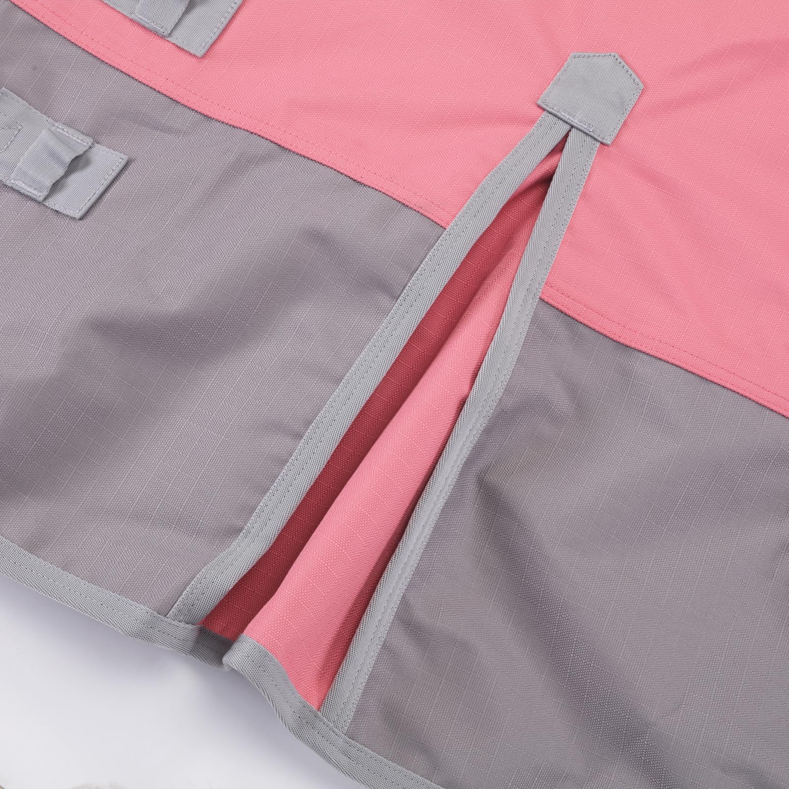 Gallopoff 1200 Denier Rip-Stop Turnout Rain Sheet Lightweight Waterproof Breathable Horse Blanket (No Fill) Pinkgrey 69"