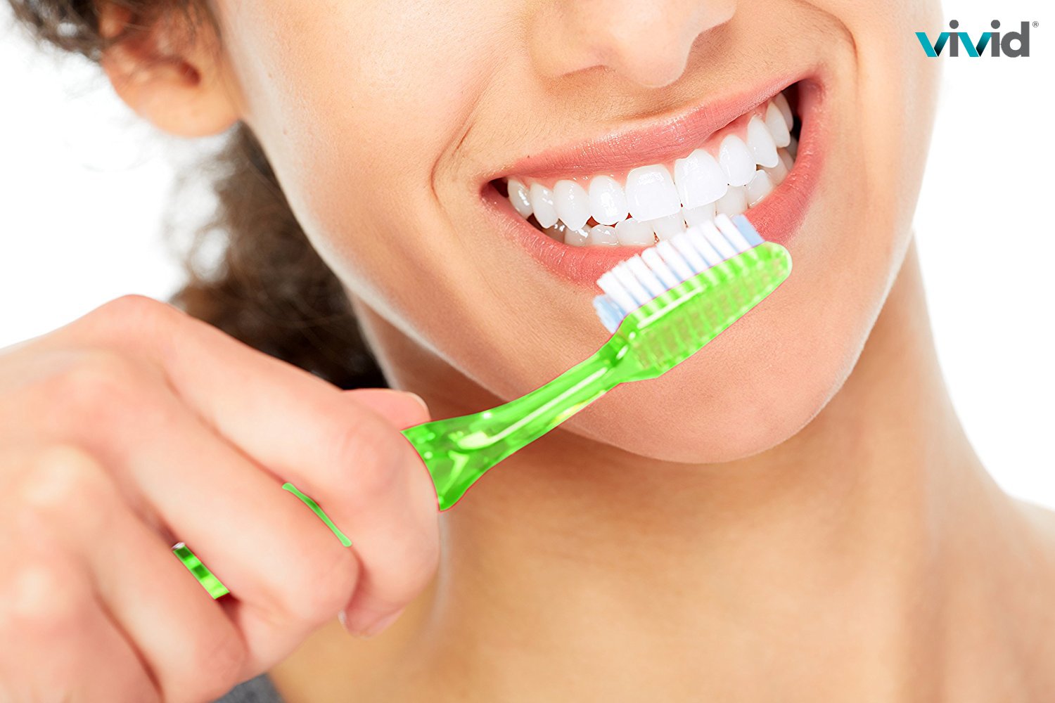 Vivid UniBrush I, 100 Pack Corded Electric Toothbrushes for Adults, Individually Wrapped