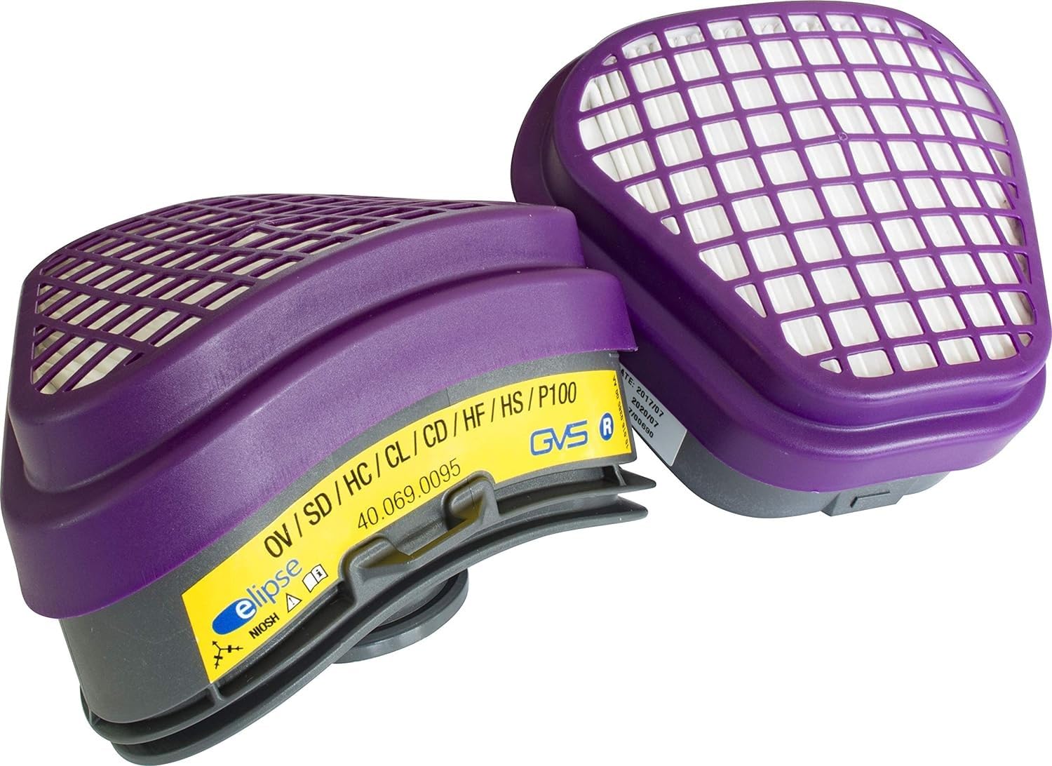 GVS SPR474 Elipse OV/AG-P100 Replacement Filters, Both Small/Medium and Medium/Large