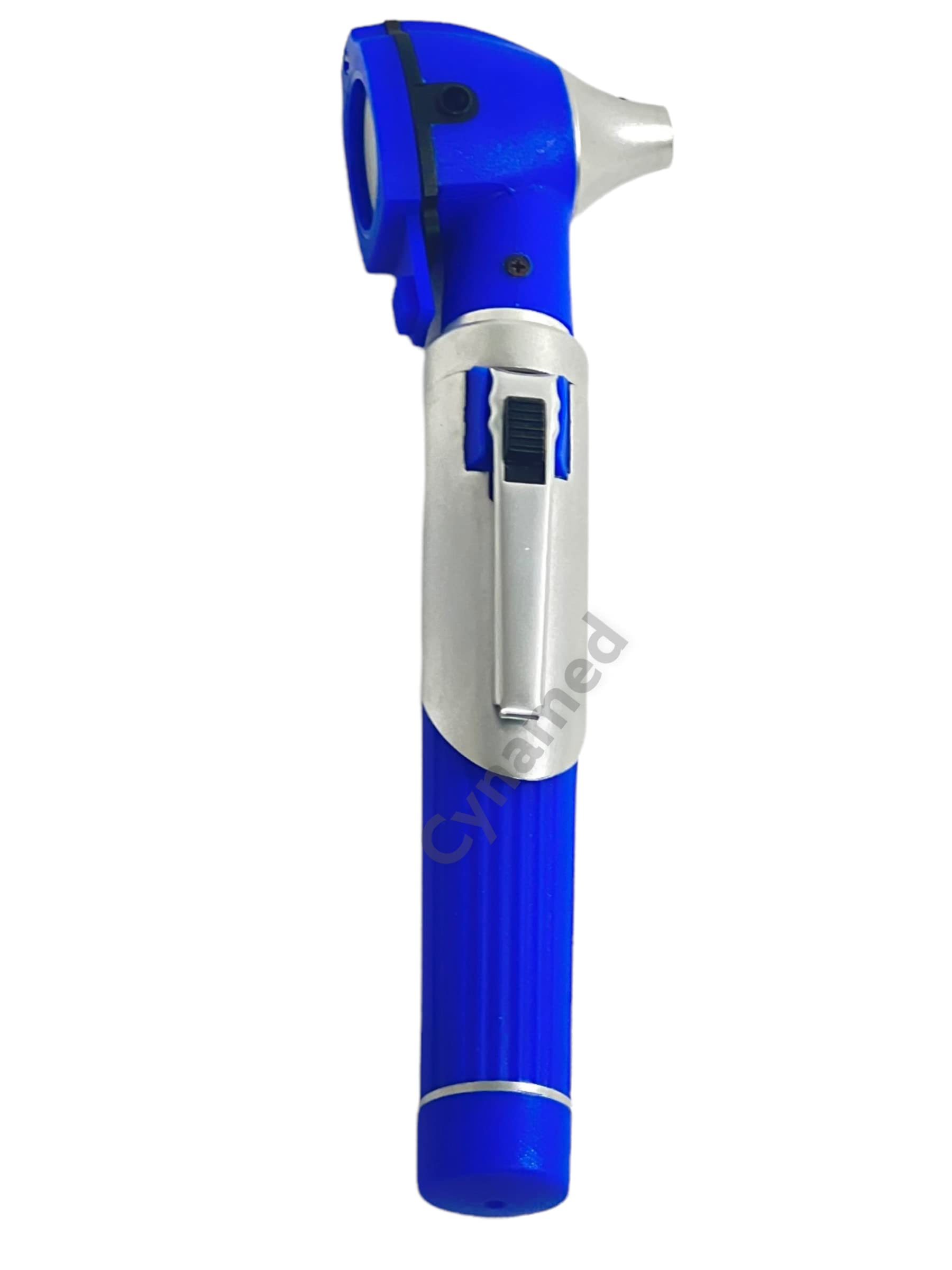 New Mini Fiber Optic Otoscope Blue (Pocket Size) Medical Ent Diagnostic Set Plus 1 Extra Replacement Bulb Cynamed