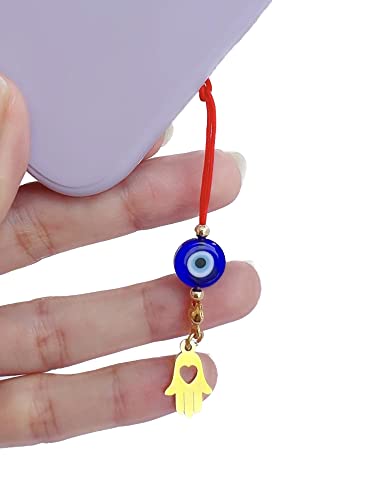 Cellphone Strap Hanging, Protection Lanyard Phone, Cell Phone Accessories, Evil Eye Phone Chain, Cellphone Charm, Evil Eye Phone Charm, Handmade.