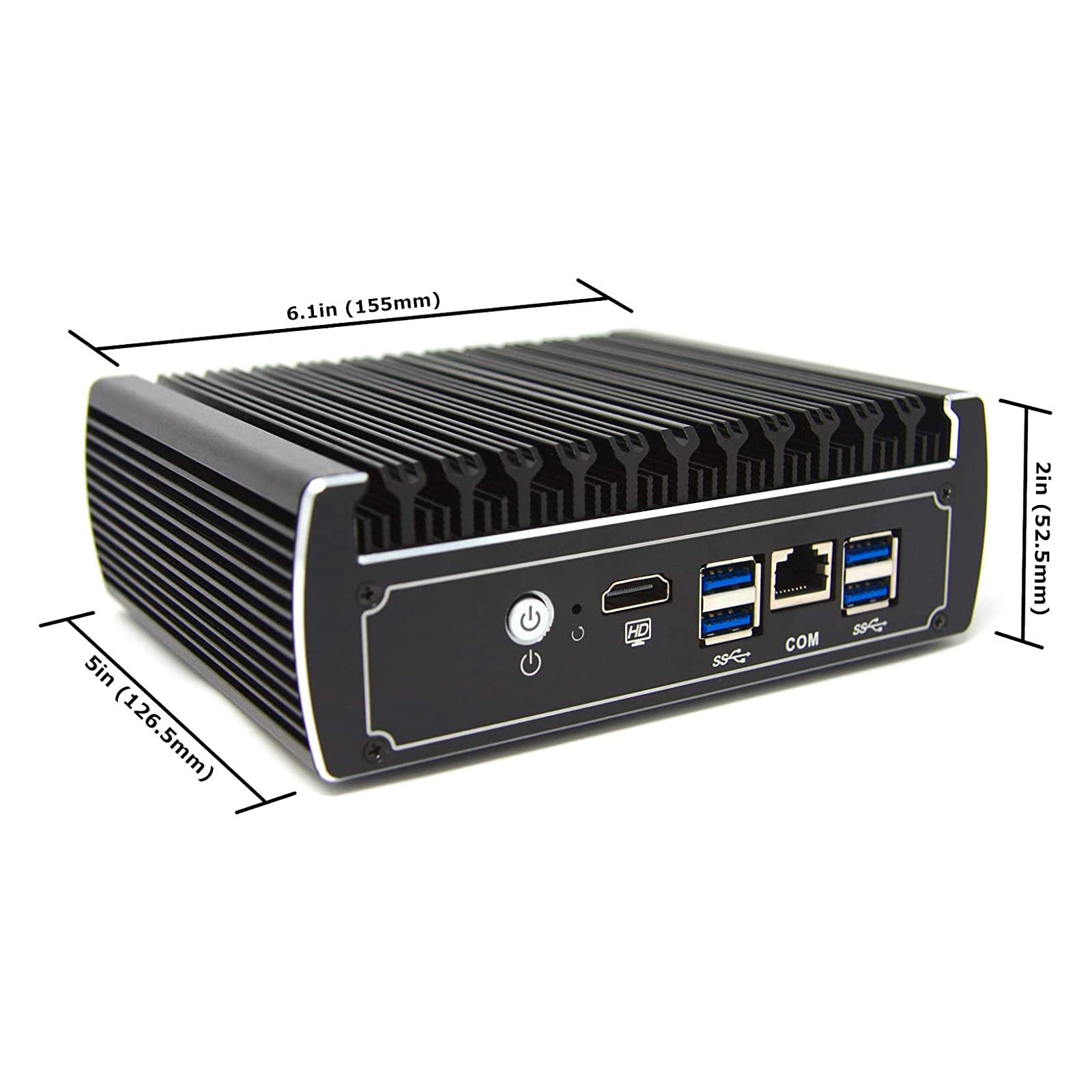 Protectli Vault 6 Port, Firewall Micro Appliance/Mini PC - Intel Dual Core i3, AES-NI, 4GB RAM, 32GB SSD