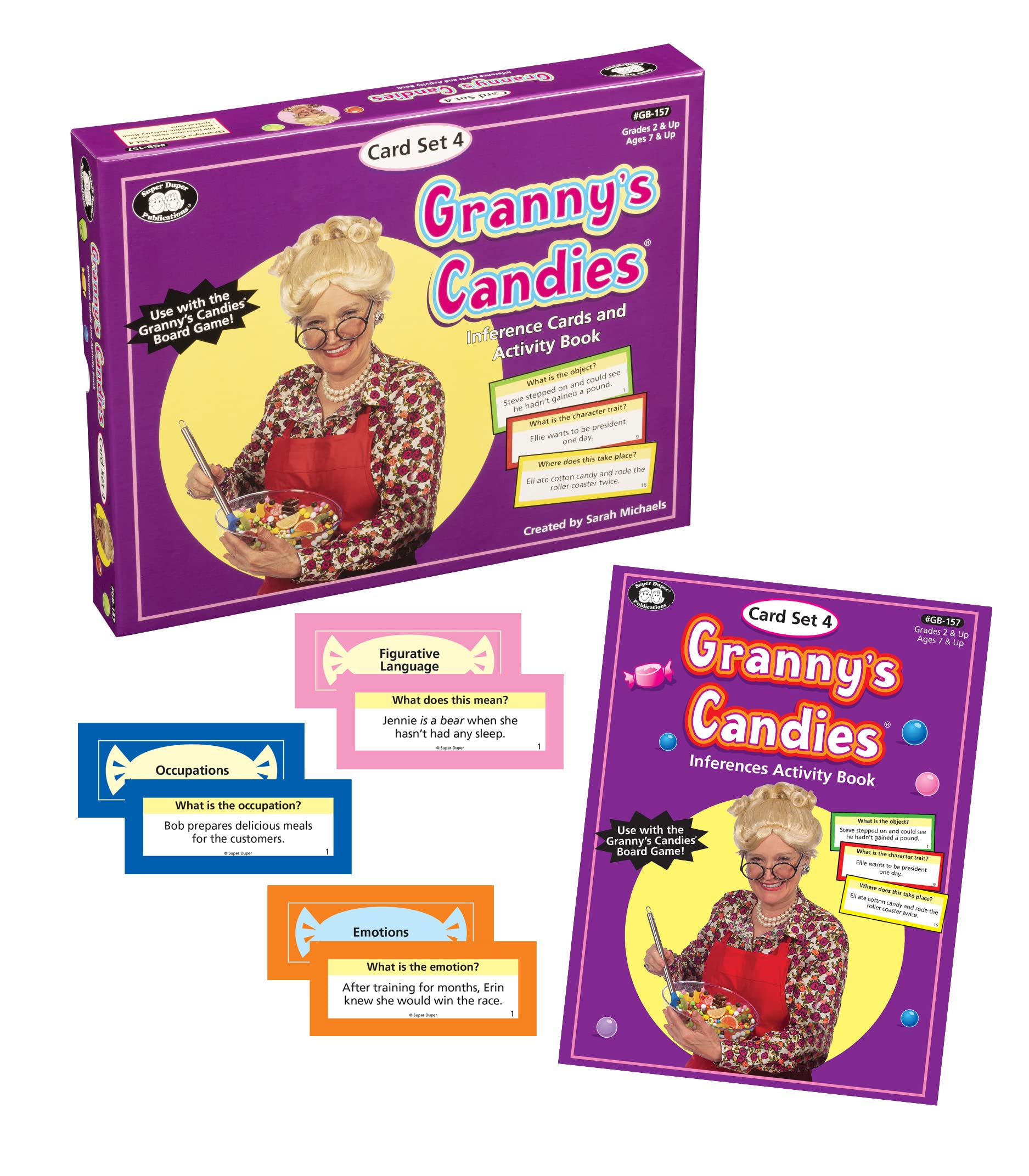 Super Duper Publications | Granny's Candies® Vocabulary & Word Meaning Game Inferences Cards (Add-On Set 4) | Educational Learning Resource for Children