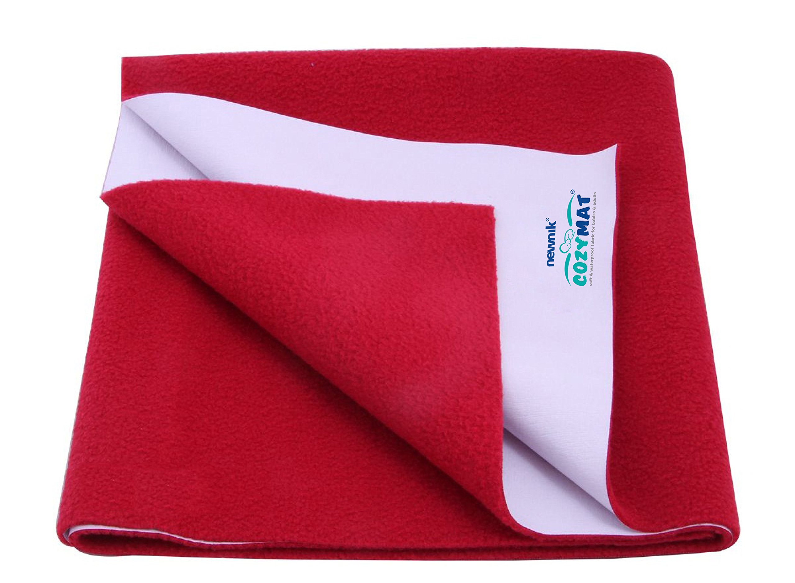 Newnik Cozymat Waterproof, Breathable, Reusable Mat/Underpad/Absorbent Sheets/Mattress Protector (Size: 70 x 100 Centimeter, Maroon)