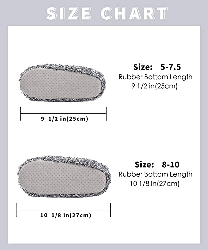 DICUIRD Womens Slipper Socks Low Cut Comfy&Warm Animal Non-skid Bedroom Slippers(Owl, 8-10)
