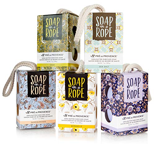 Pre de Provence Soap On a Rope, Lavender, 200 Gram