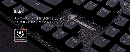 Digifast LK32 Mechanical Gaming Keyboard | RGB Backlit Gaming Keyboard - Optical Linear Switches - 100 Million Durability | Customizable Color | Textured Surface | Water-Resistant Design (Black)