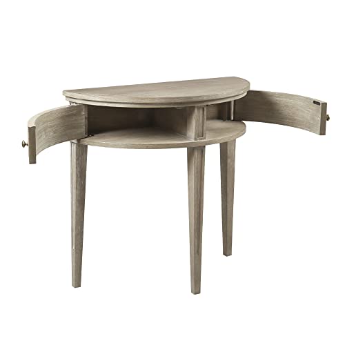 MARTHA STEWART Console Table for Entryway with Storage Farmhouse Living Room Furniture Décor, 31" W x 14" D x 30" H, Reclaimed Greige