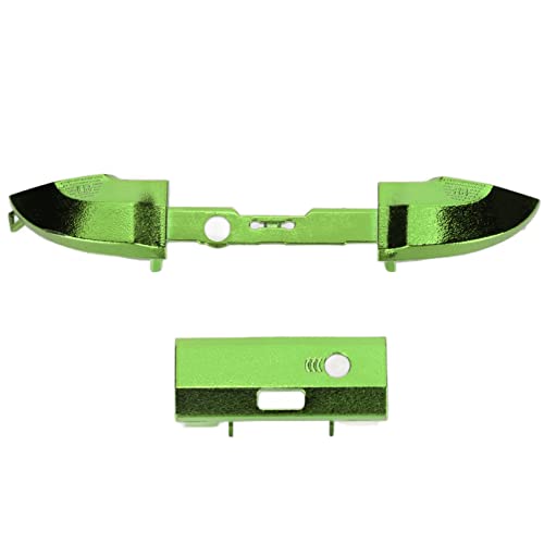 Full Game Controller Plating Button Set, Beautiful Appearance Game Handle Accessories Compatible Unique for Series X(Electroplating Green)