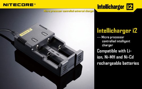 Nitecore i2 Intellicharge Charger for 18650 AAA AA Li-Ion/NiMH Battery