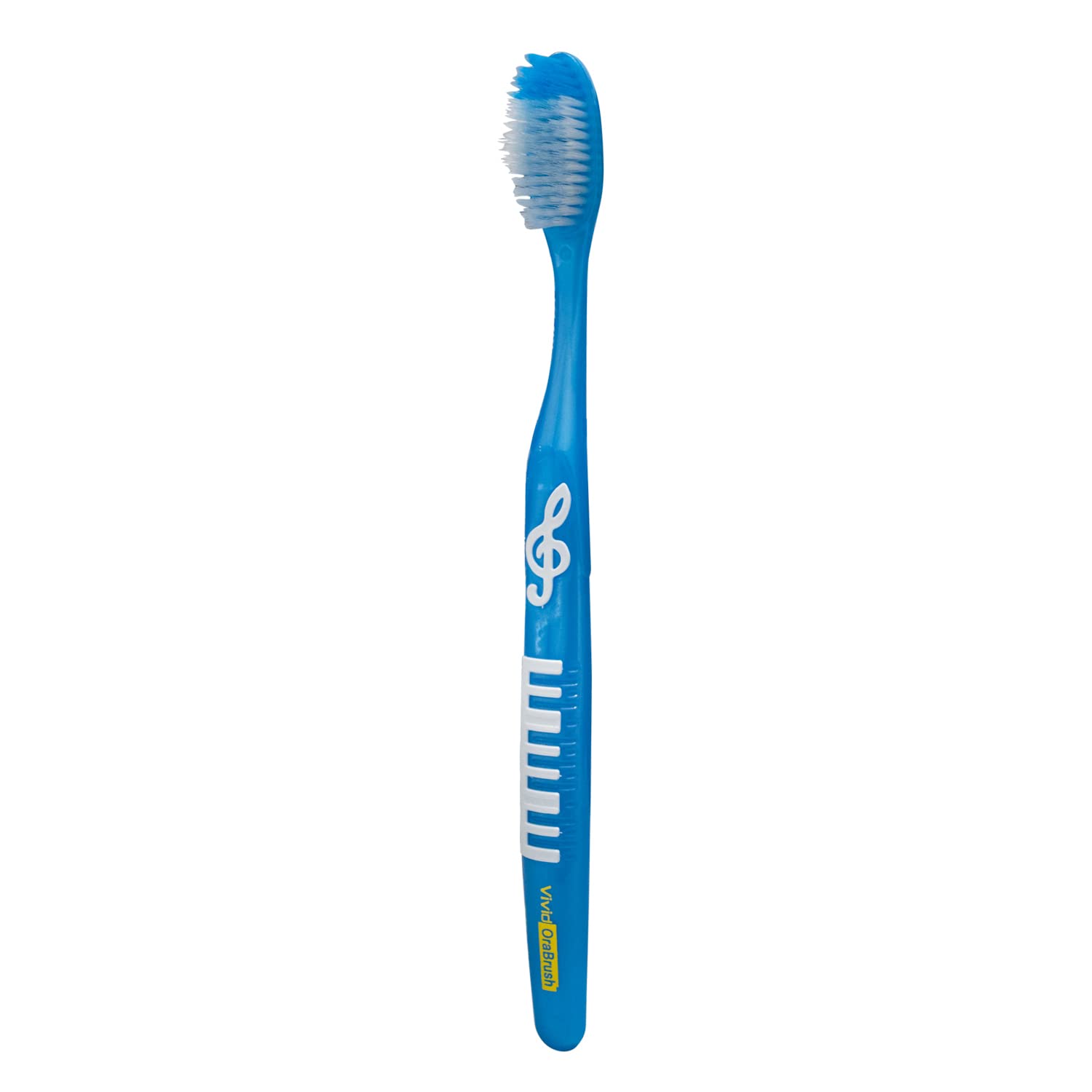 Vivid OraBrush Premium Quality Nylon Filament Toothbrushes – Softer, Rubber Bristles – Built-In Tongue Cleaner – Pack of 12 (SensiKleen)