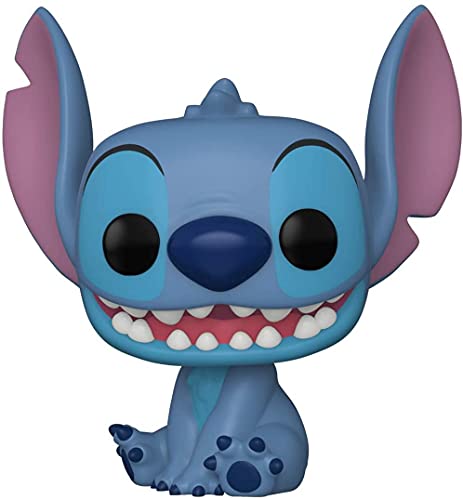 Funko Disney: Lilo & Stitch - Smiling Seated Stitch Pop! Vinyl Figure (Bundled with Compatible Pop Box Protector Case)
