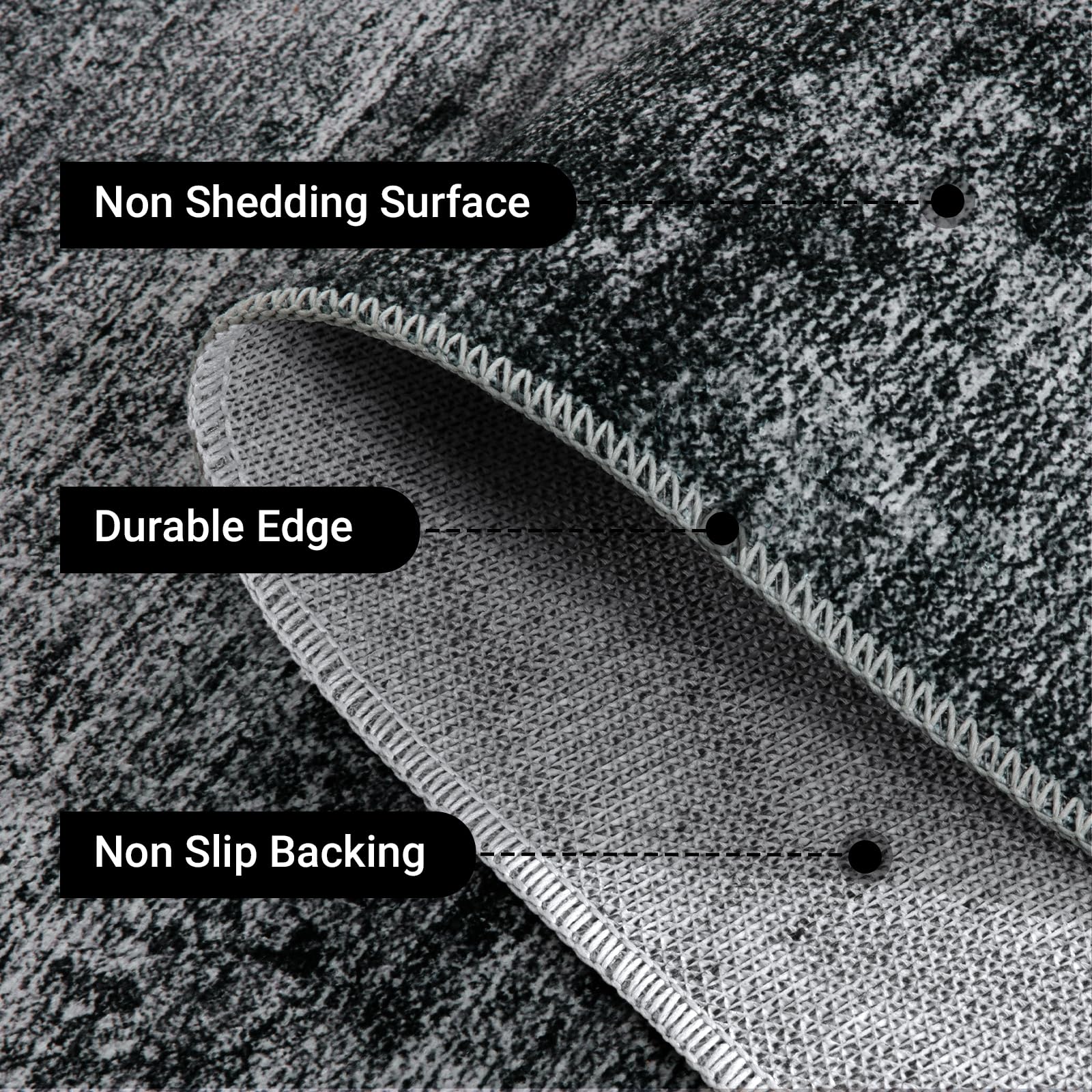BALAPET 10x14 Modern Abstract Area Rug for Living Room Bedroom, Large Machine Washable Boho Floor Carpet with Non-Slip Backing for Indoor Office Dining Room, Home Deco Non-Shedding