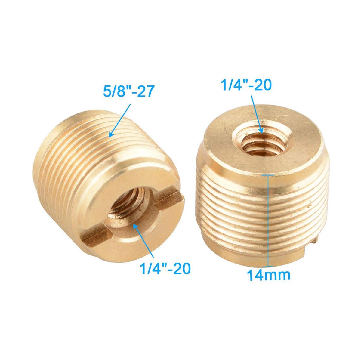 CAMVATE Female 1/4"-20 to 5/8"-27 Male 2 Piece Mic Adapter - 1263
