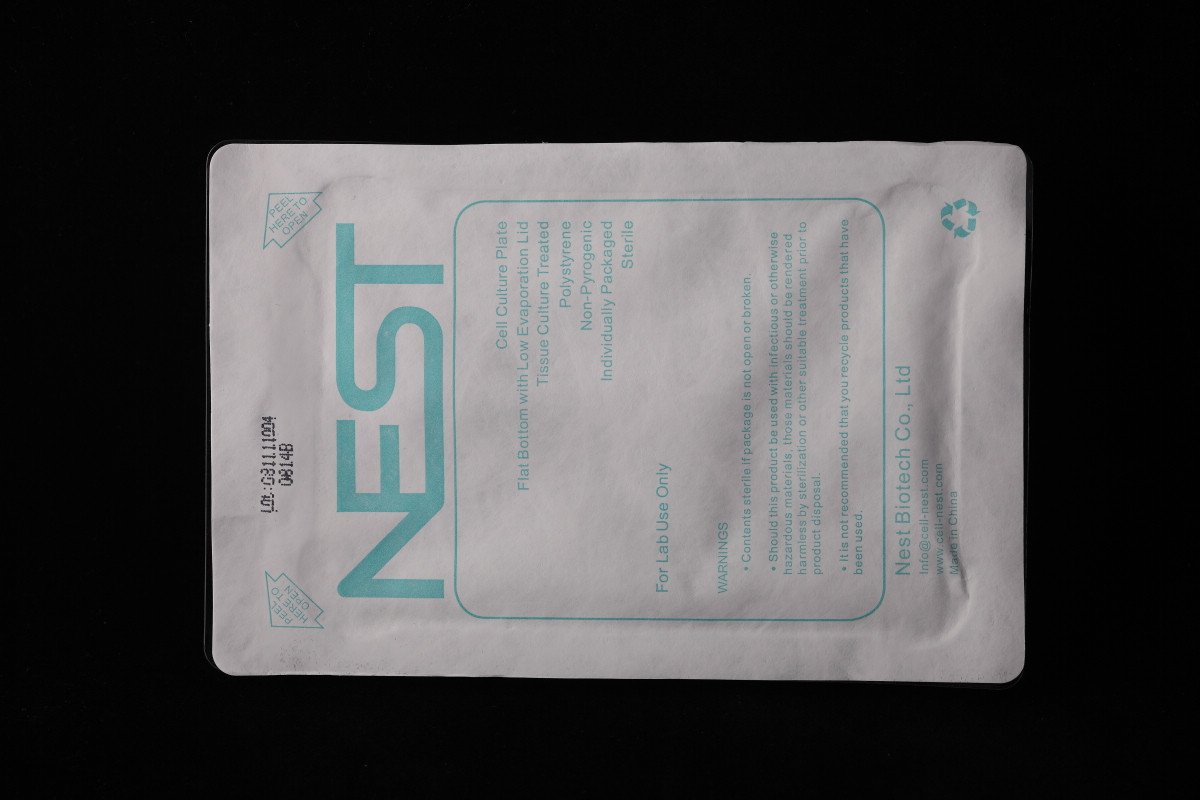 Nest Scientific 712001 Polystyrene 12 Well Cell Culture Plate, Flat Bottom, Tissue Culture Treated, Sterile, Clear, 1 per Pack, 50 per Case (Pack of 50)
