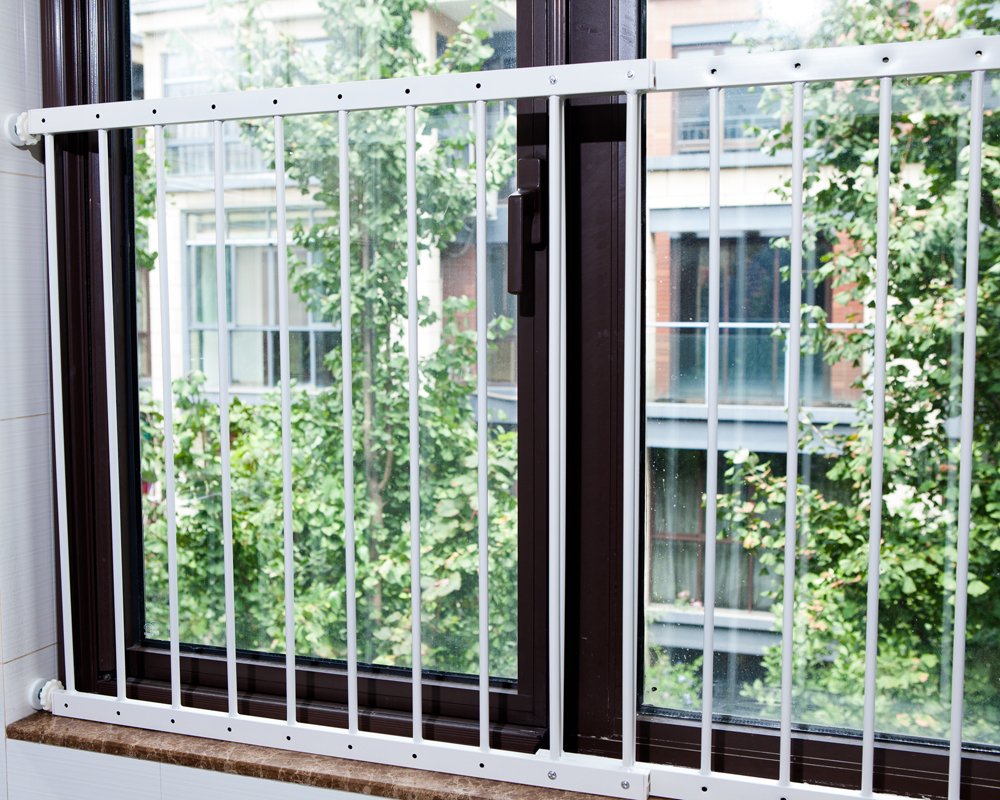 Window Guards for Children, Adjustable Wide Child Safety Window Guard Prevents Accidental Falls, Home Security Childproof Interior Bar Guard for Windows Wide 36.22" - 61.41"(2 Panels)