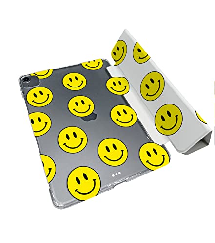 Cute Smiley Face Pattern Case Compatible with All Generations iPad Air Pro Mini 5 6 11 inch 12.9 10.9 10.2 9.7 7.9 Plastic Fabric Cover Slim Smart Stand auto Wake/Sleep SN566 (8.3" Mini 6th gen)