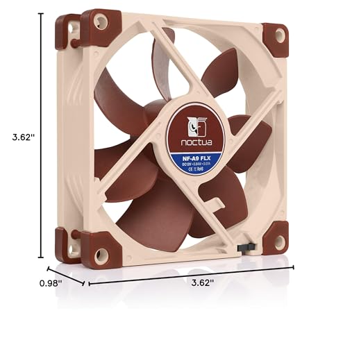 Noctua NF-A9 FLX, Premium Quiet Fan, 3-Pin (92mm, Brown)