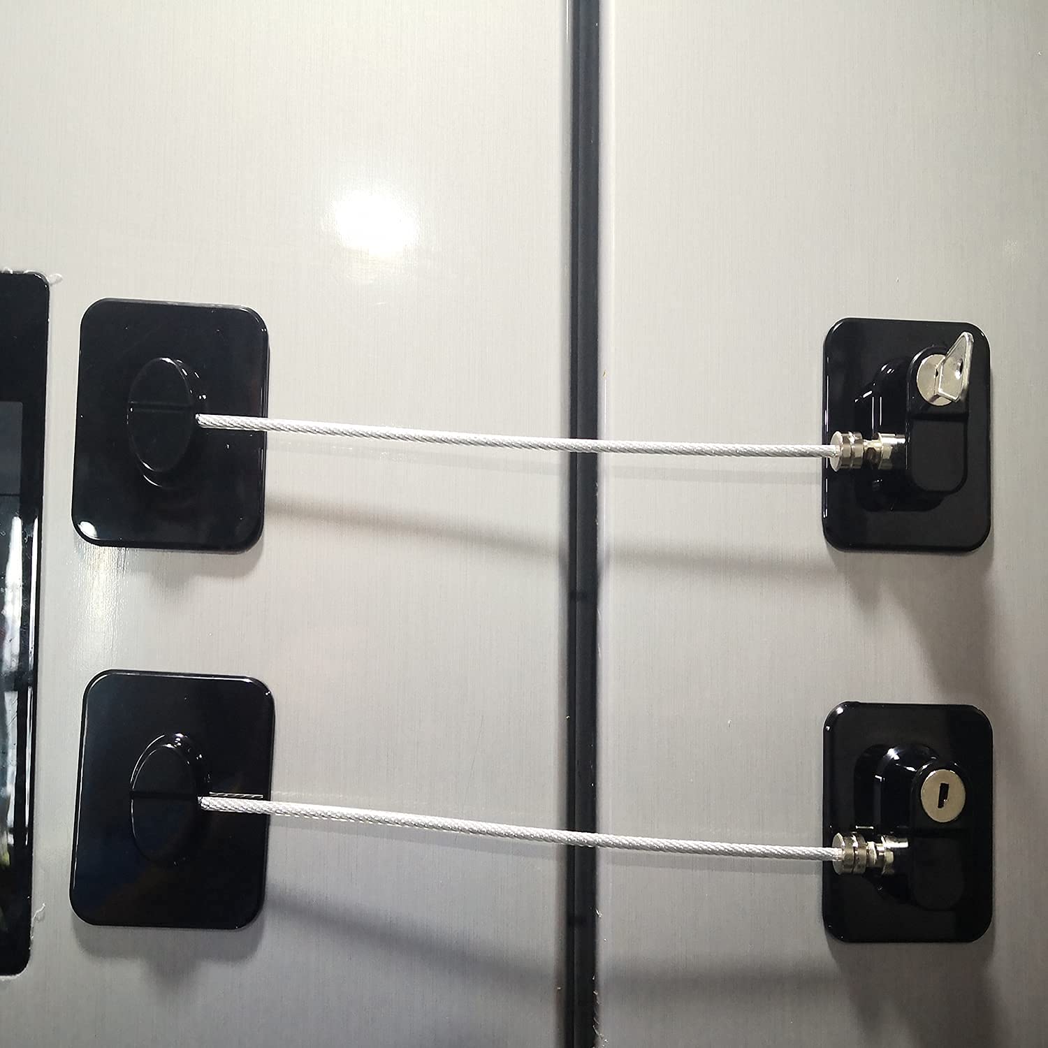 YEYA Fridge Lock No Drill Child Safety Proof Cabinet Latches