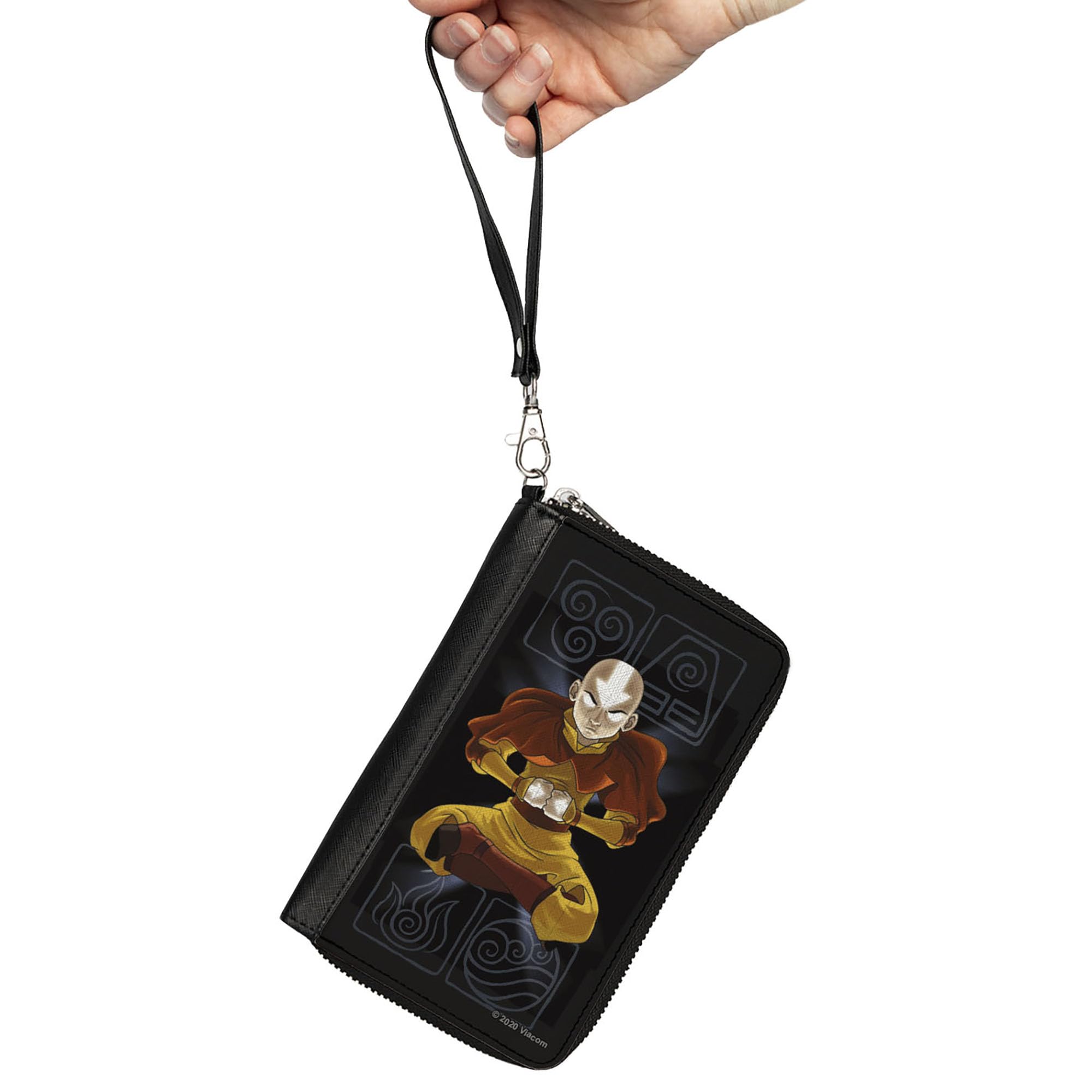Buckle-Down Women's PU Zip Around Wallet Rectangle-Avatar: The Last Airbender, 7.5"x4.5"