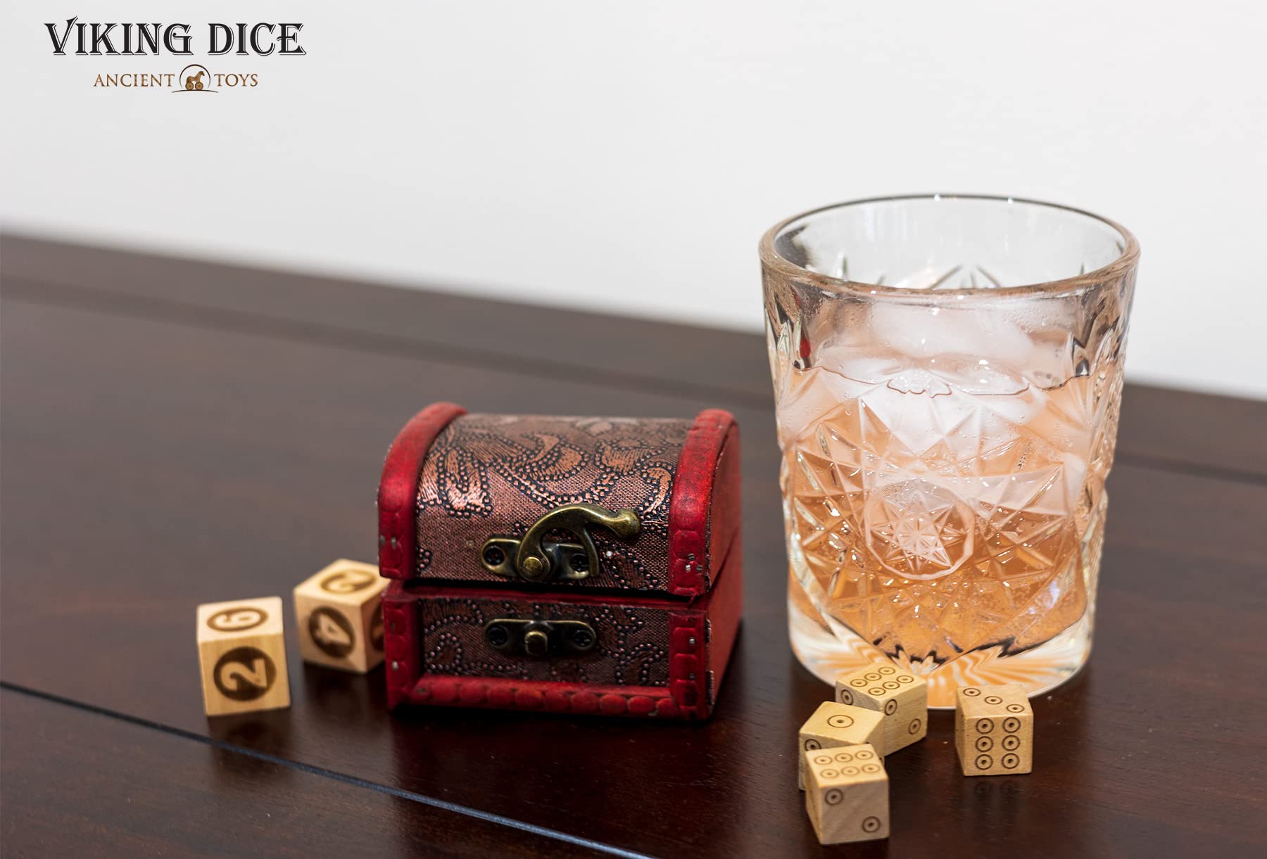 Ancient Toys Viking Dice from A Fast-paced Bluffing Game Similar to Liar’s Dice, Mia, Dudo and Perudo. Great Party Game That is Fun and Easy to Learn!…