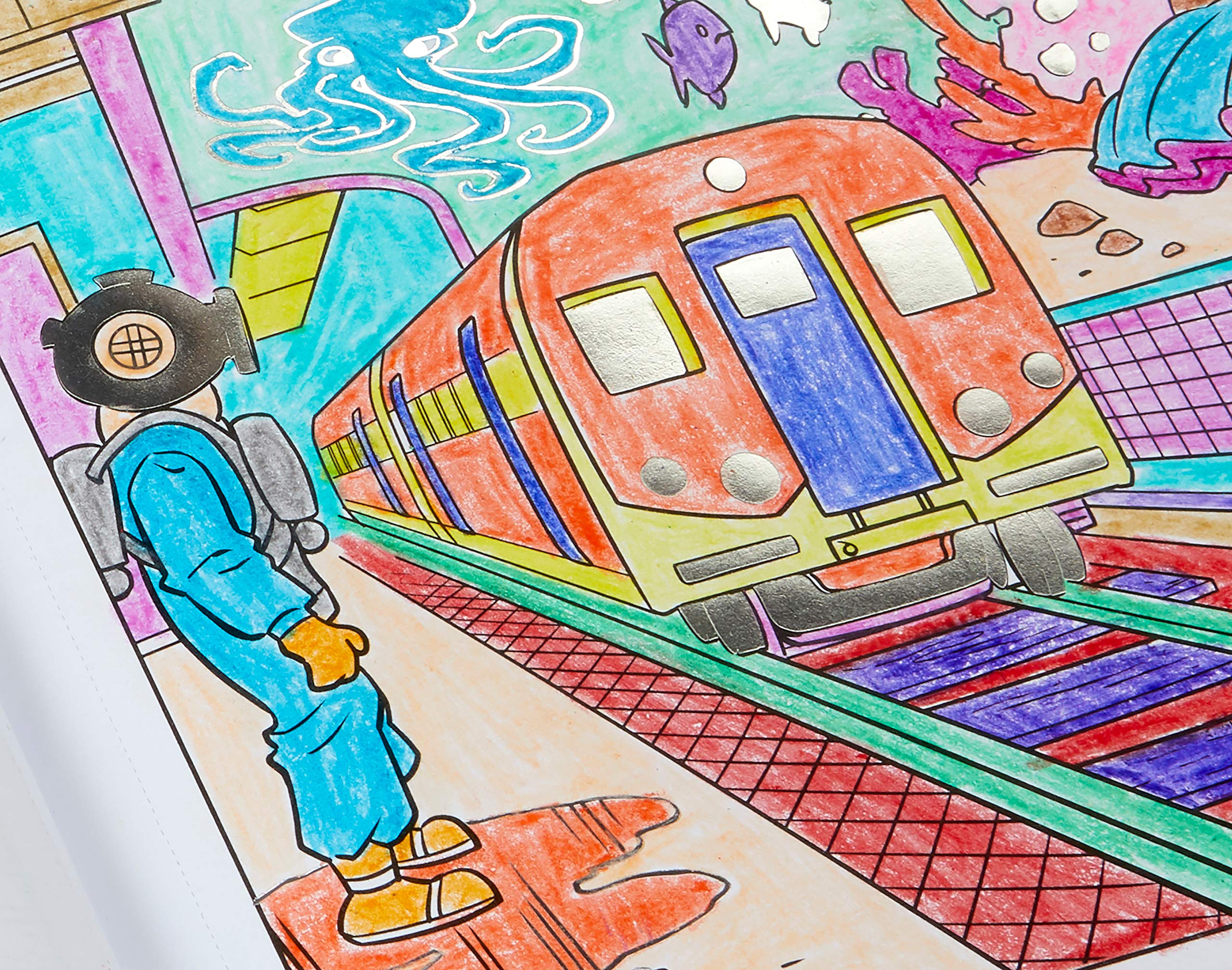 Crayola Art with Edge Coloring Book, Art in The Streets, 32pgs, Gift