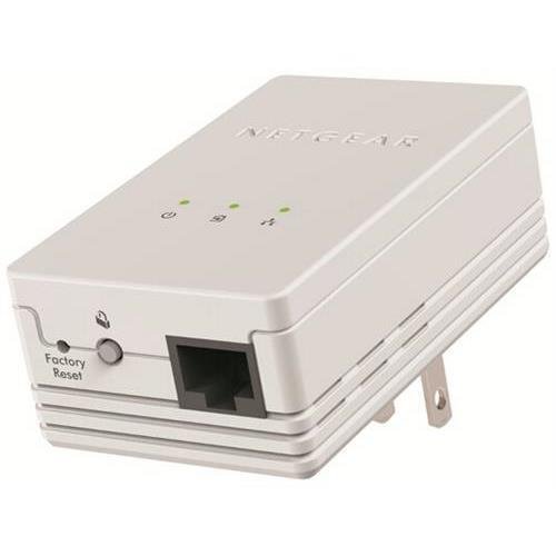 Netgear XAVB1301-100PAS Powerline 200 Mini - 1 x Network (RJ-45) - 200 Mbps Powerline - 5382 Sq. ft. Area Coverage - HomePlug AV - Fast Ethernet
