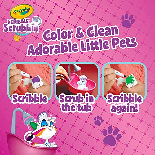 Crayola Scribble Scrubbie Pets Mega Pack (12 Pets), Reusable Pet Care Toy, Dog & Cat Toys for Kids, Holiday Gift for Girls & Boys, 3+