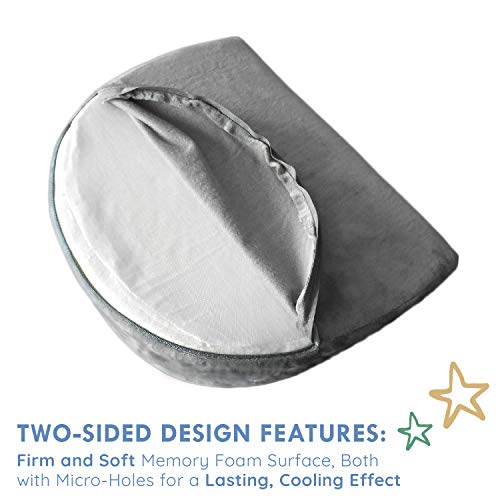 OCCObaby Pregnancy Wedge Pillow for Sleeping | Small Wedge Pillow for Travel for Back Support | Wedge Pillow for Side Sleeping | Belly Wedge Pillow