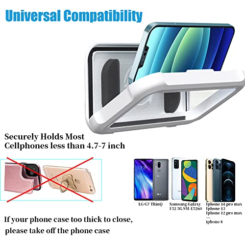 cymtkbr Shower Phone Holder Waterproof 480° Rotating Wall Phone Holder Mount with HD Touch Screen Guardian Phone up to 7inch for iPhone 13 12 Pro 11 XR Max Samsung Galaxy S21