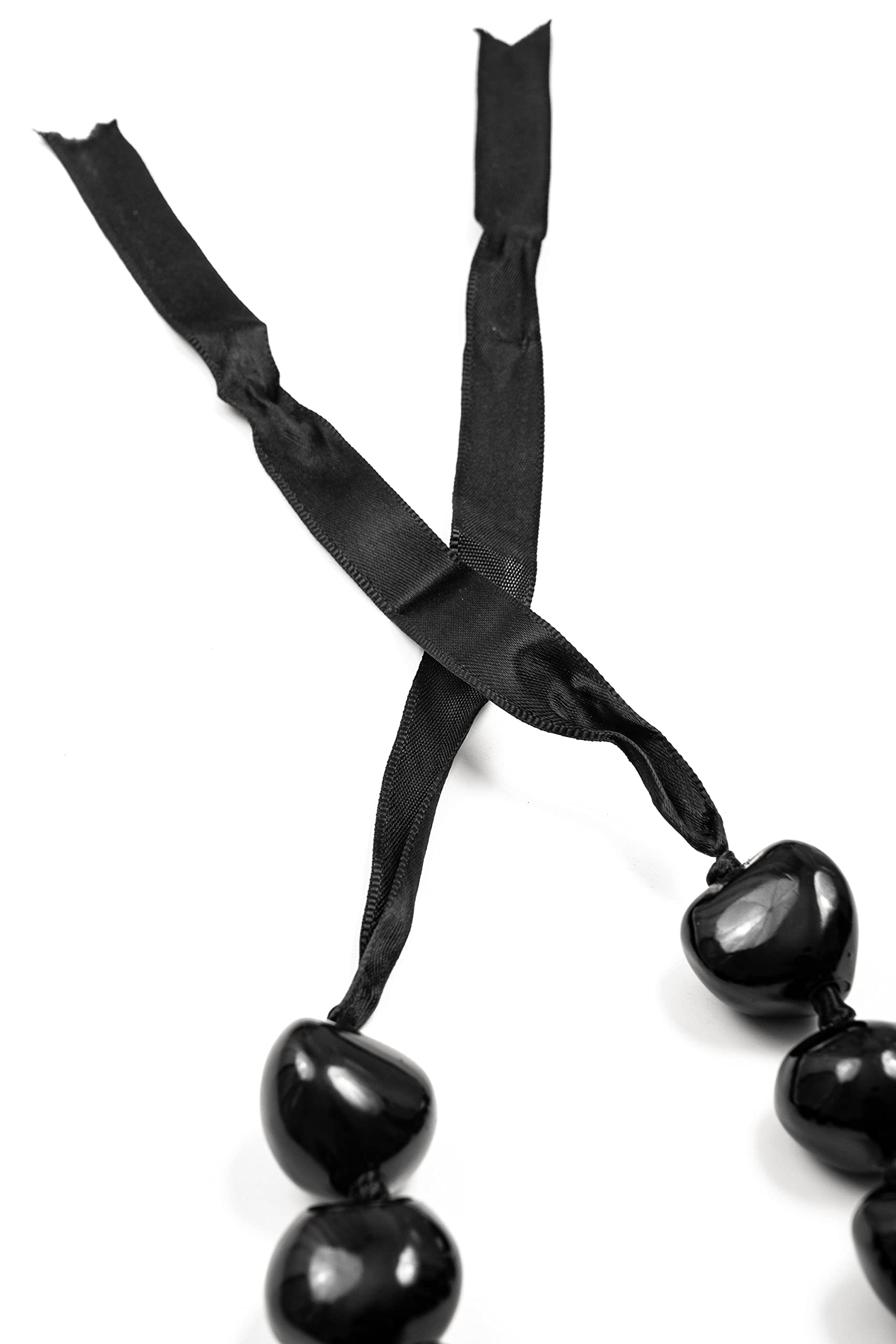 Aloha Outlet Hawaiian Black Kukui Nuts Lei Necklace 31.5in
