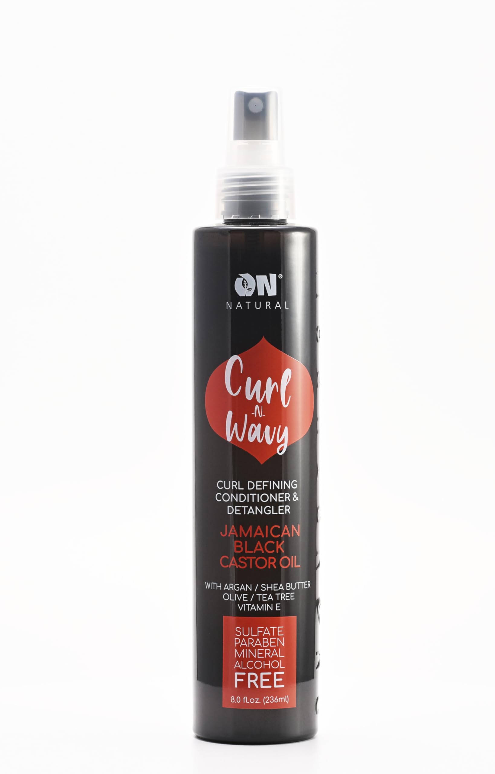 ON NATURAL CURL-N-WAVY CURL DEFINING CONDITIONER & DETANGLER [JAMAICAN BLACK CASTOR OIL] 8 OZ