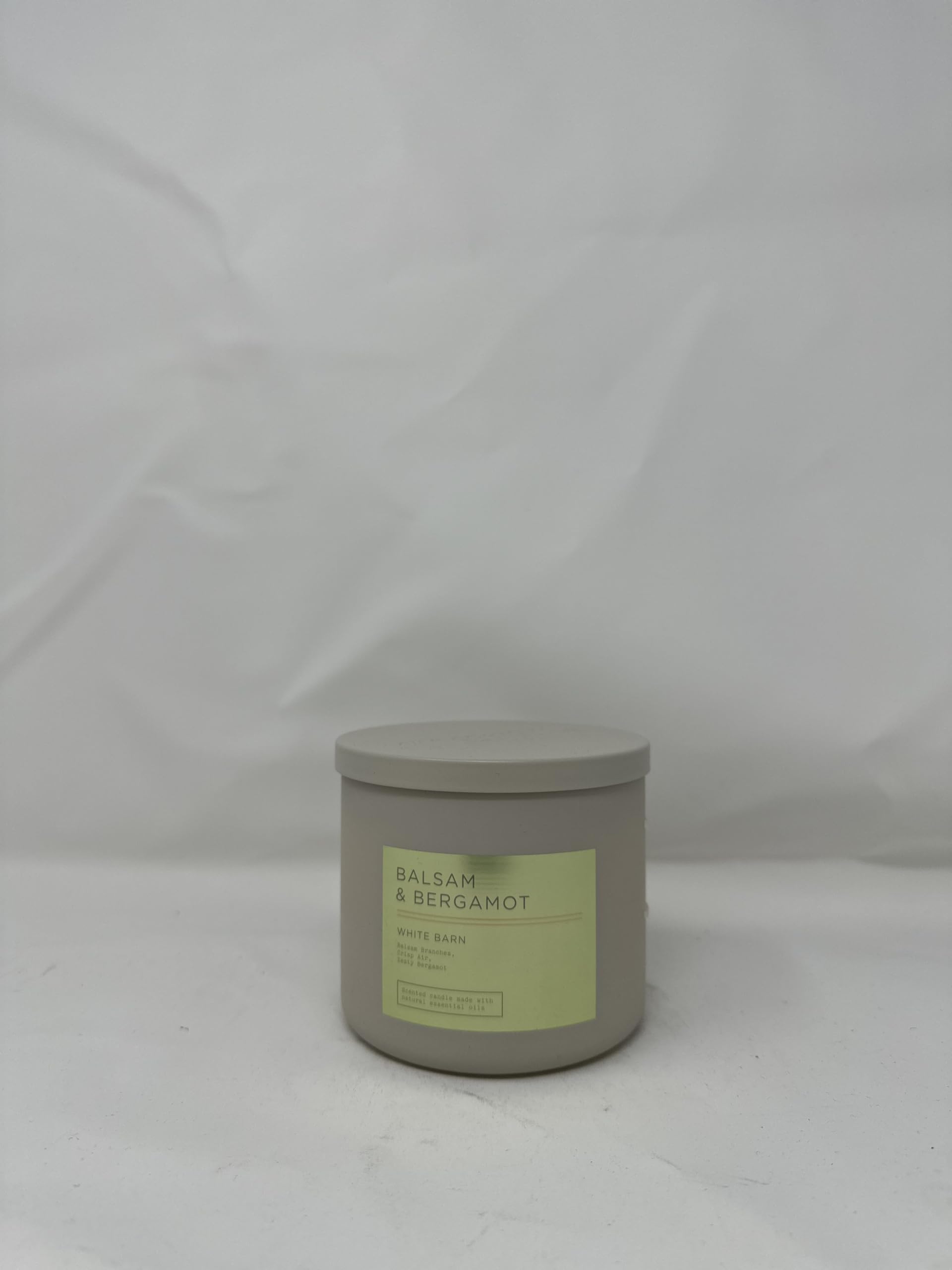 Balsam & Bergamot 3 Wick Candle 14.5 oz / 411 g [Made with Natural Essential Oils]
