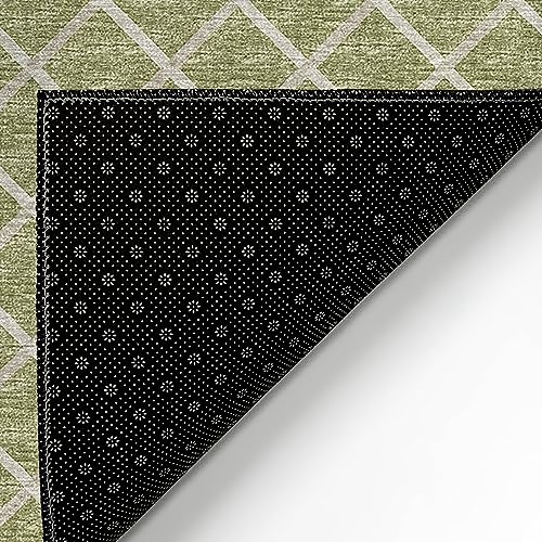 Dalyn Rugs Indoor/Outdoor York YO1 Green Washable 8' x 10'