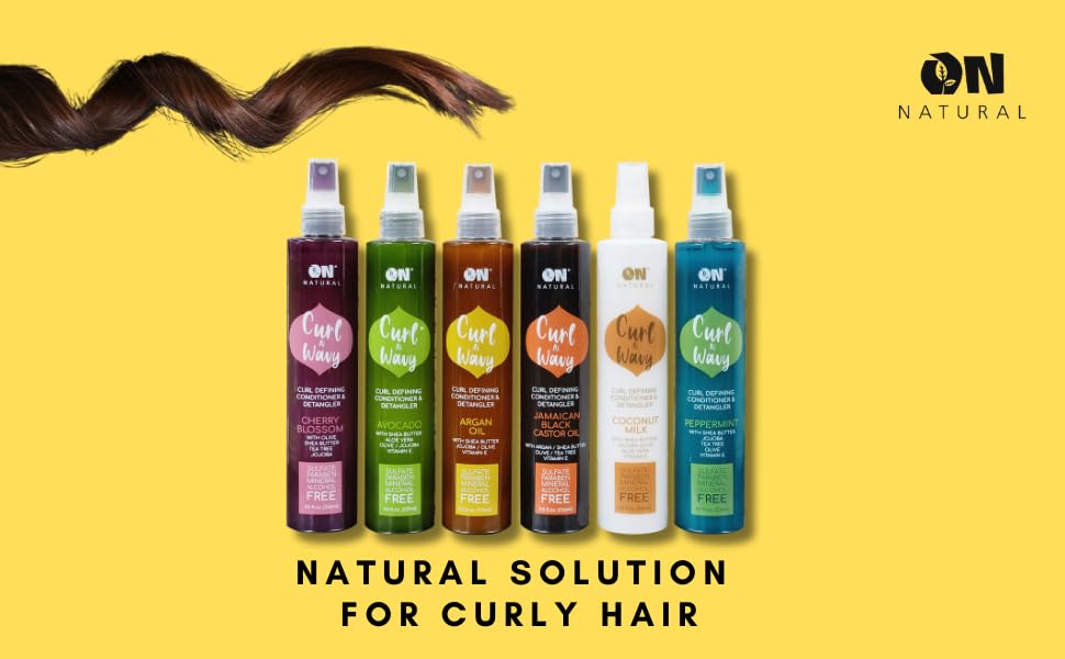 ON NATURAL CURL-N-WAVY CURL DEFINING CONDITIONER & DETANGLER [JAMAICAN BLACK CASTOR OIL] 8 OZ