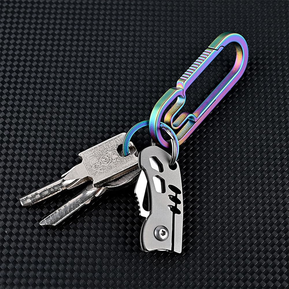 Berallo Small Pocket Knife for Men, Cool Keychain Knife Box Cutter Folding EDC Gadgets for Everyday Carry, Best for Package Opening, Rope Cutting, Wood Carving, and Crafts Processing (Silver)