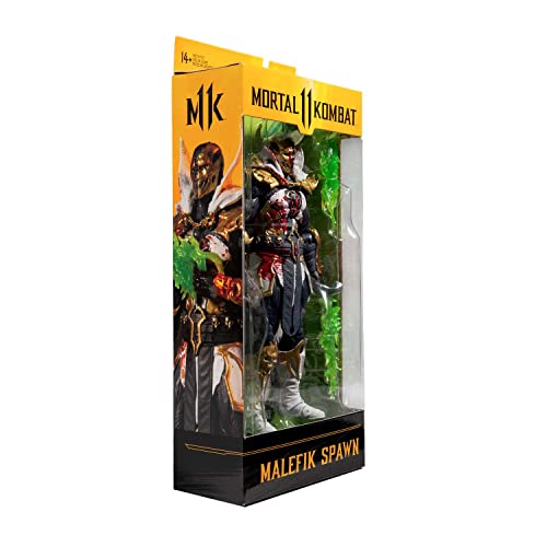 McFarlane Toys Mortal Kombat Malefik Spawn Bloody Disciple 7" Action Figure with Accessories