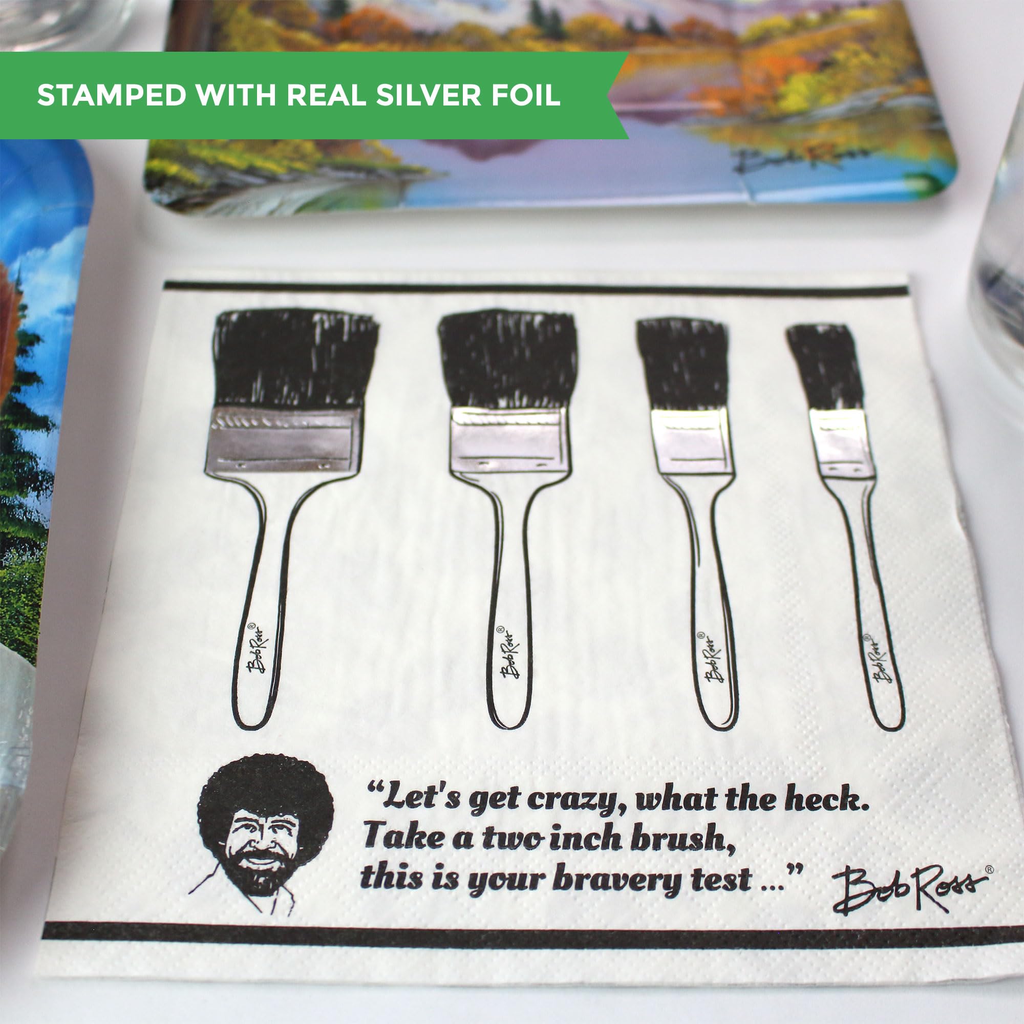 Bob Ross Party Supplies (Standard) Classic Happy Birthday Decorations, Graduation, Retirement, Art Party, 66 Piece Set, by Prime Party