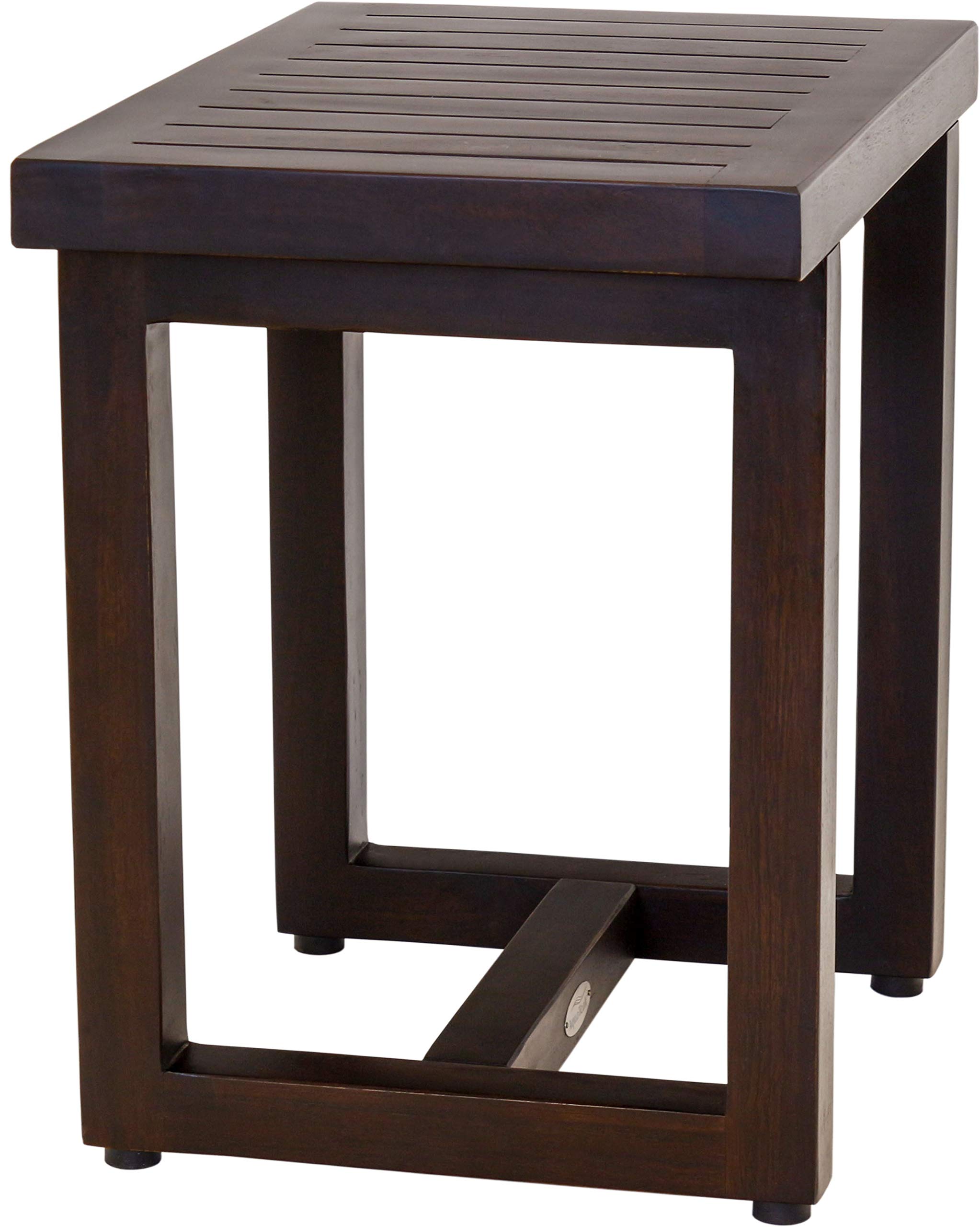 AquaTeak 18" Spa Mocha Teak Shower Bench